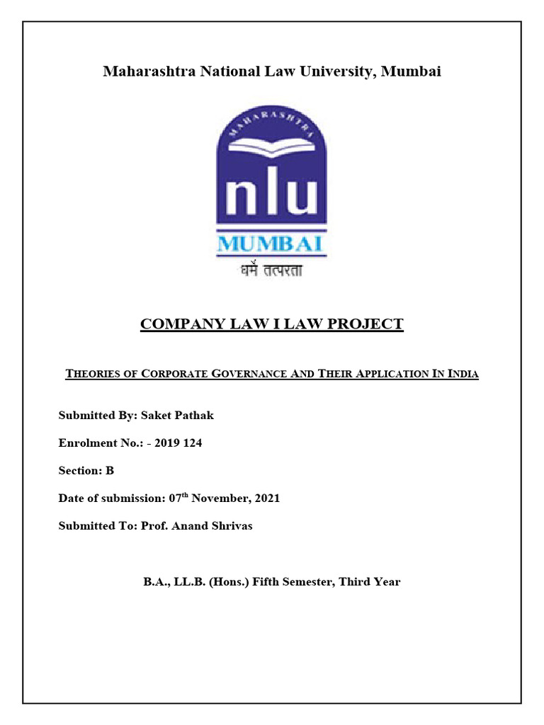 Theories of Corporate Governance | PDF | Corporate Governance | Governance Theories of Corporate Governance | PDF | Corporate Governance | Governance