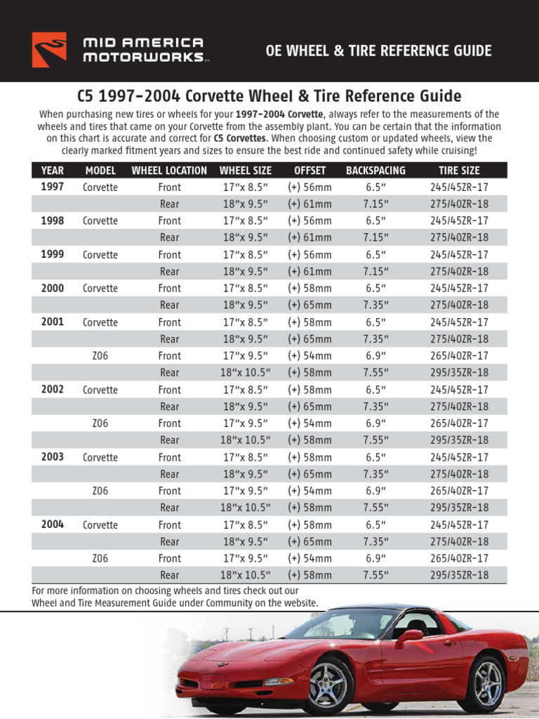 C5 Tire Reference Guide-A | PDF
