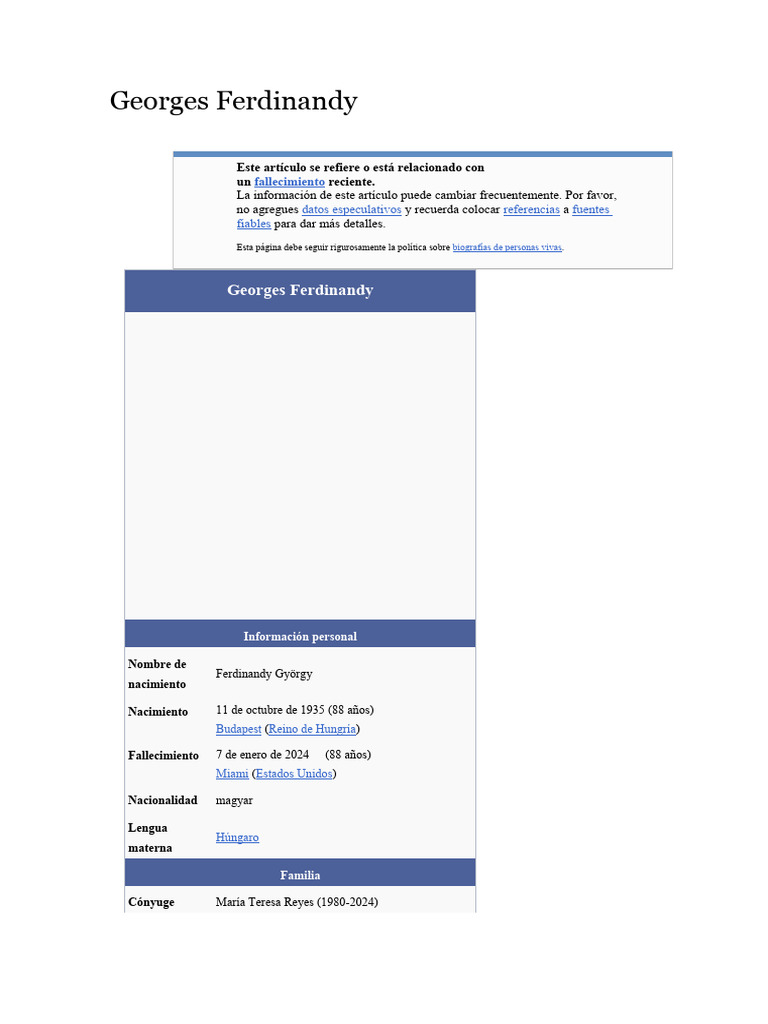 Georges Ferdinandy | PDF | Hungría | Francia