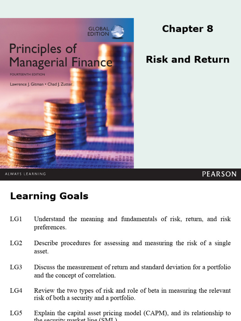 Chapter 8 Risk and Return | PDF | Capital Asset Pricing Model | Financial Risk