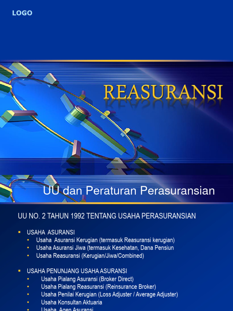 Pengantar Reasuransi dan Contohnya | PDF | Pengelolaan Keuangan & Uang ...