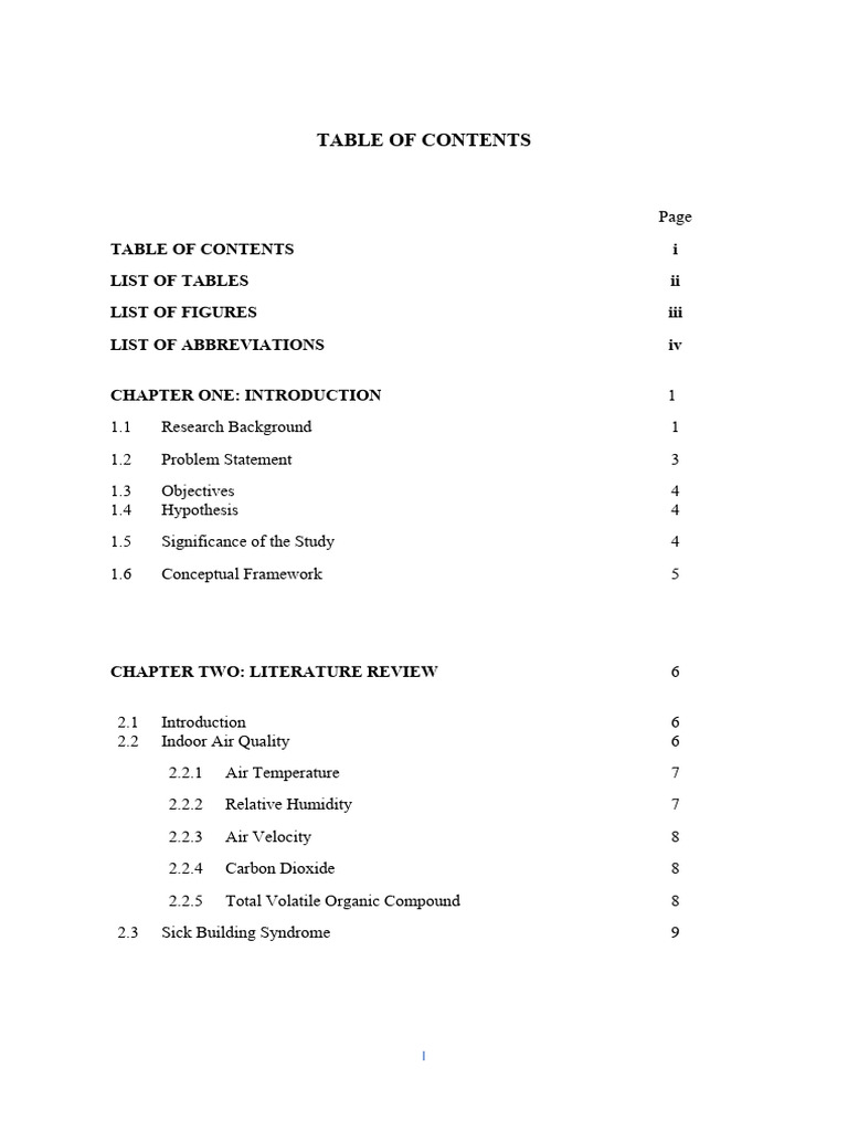 Table of Contents | PDF | Volatile Organic Compound | Science