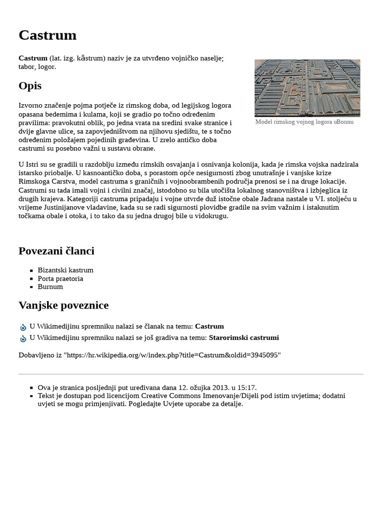 Castrum | PDF