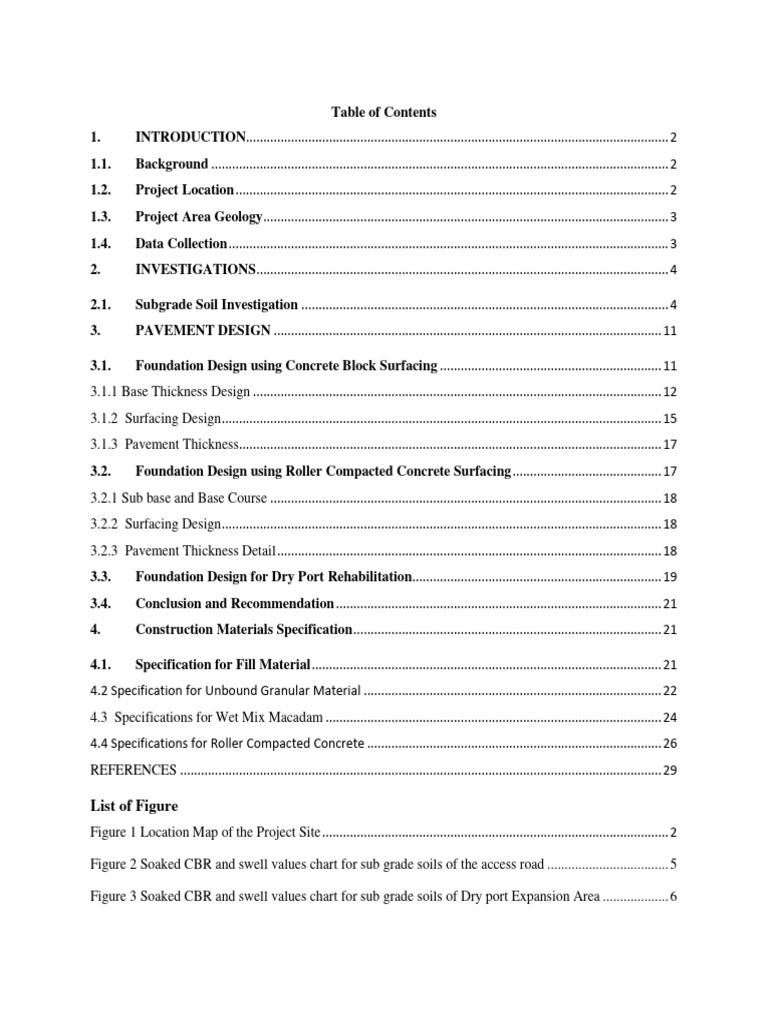 Draft Pavement Design Report of Kality Dry Port | PDF