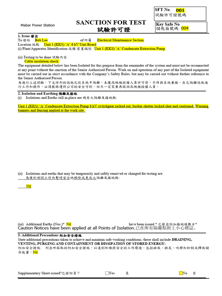 MB SFT sample for LQ | PDF | Electrical Engineering | Electricity