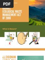 Ra 9003 - Eco Waste | PDF | Waste | Municipal Solid Waste