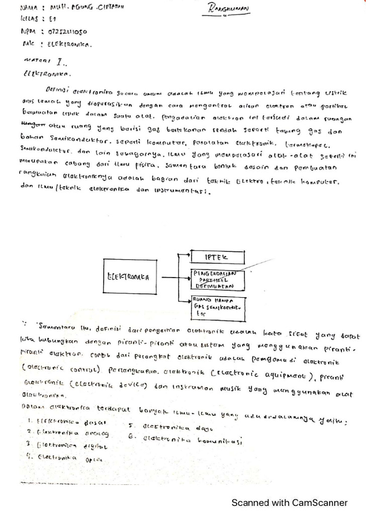 Tugas Elektronika.. M Agung C - Compressed | PDF
