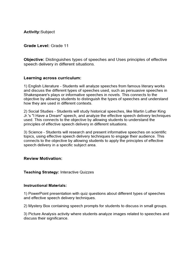 Lesson Plan | PDF | Persuasion | Rhetoric