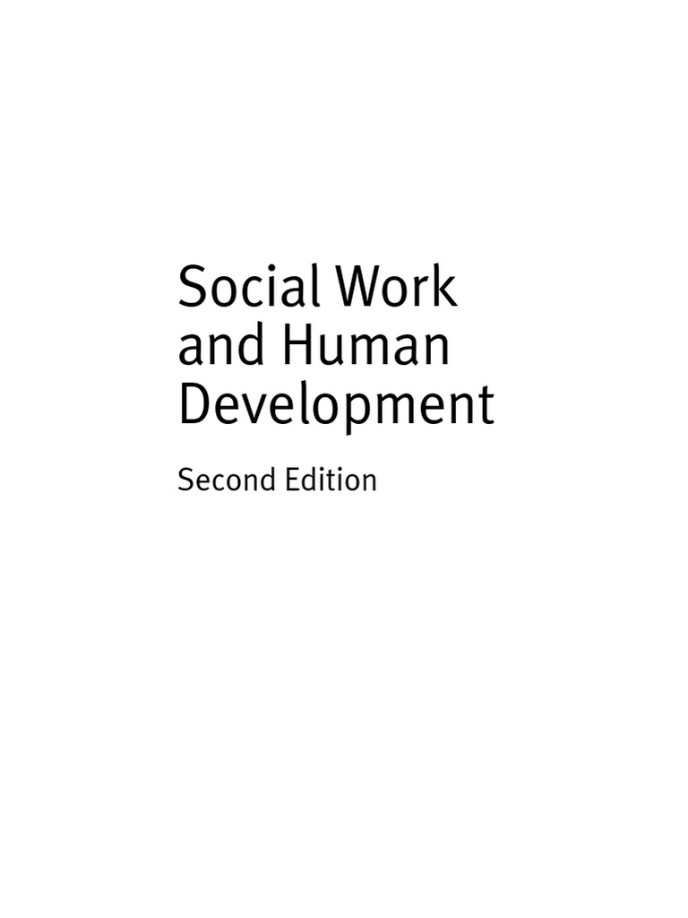 Social Work and Human Development: Second Edition | PDF