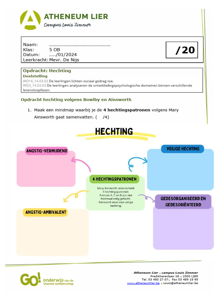 Opdracht Hechting | PDF