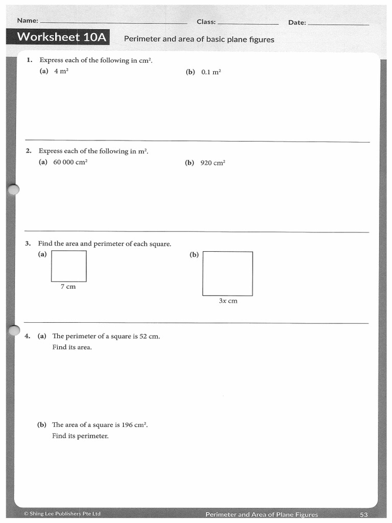 TMWB-1B-10.Perimeter and Area of Plane Figures | PDF