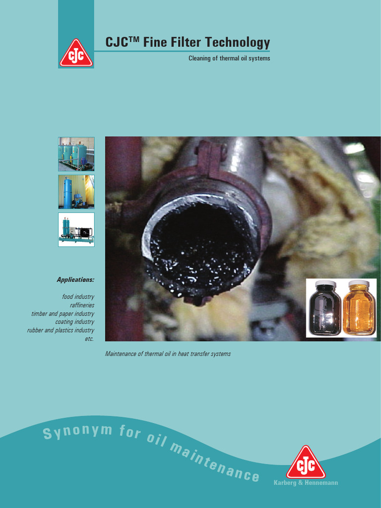 CJC Fine Filters Thermal Oil | PDF | Filtration | Heat Transfer