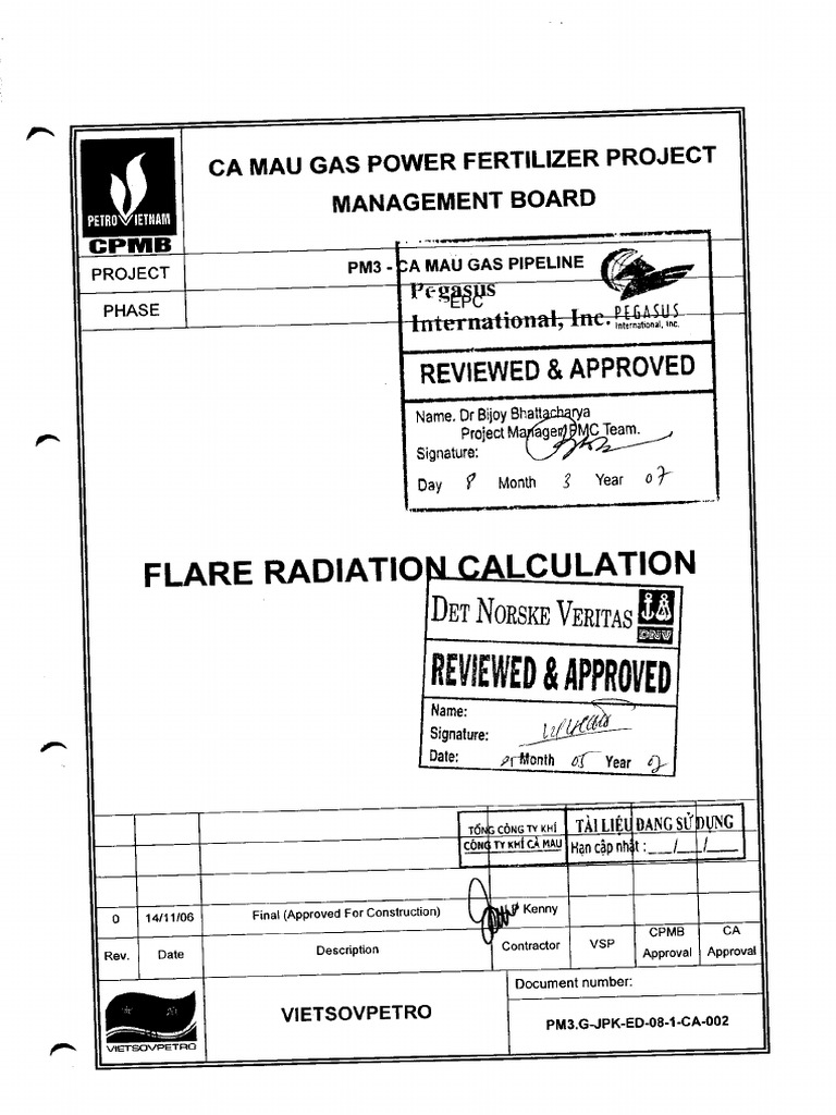 Flare Radiation Cal | PDF