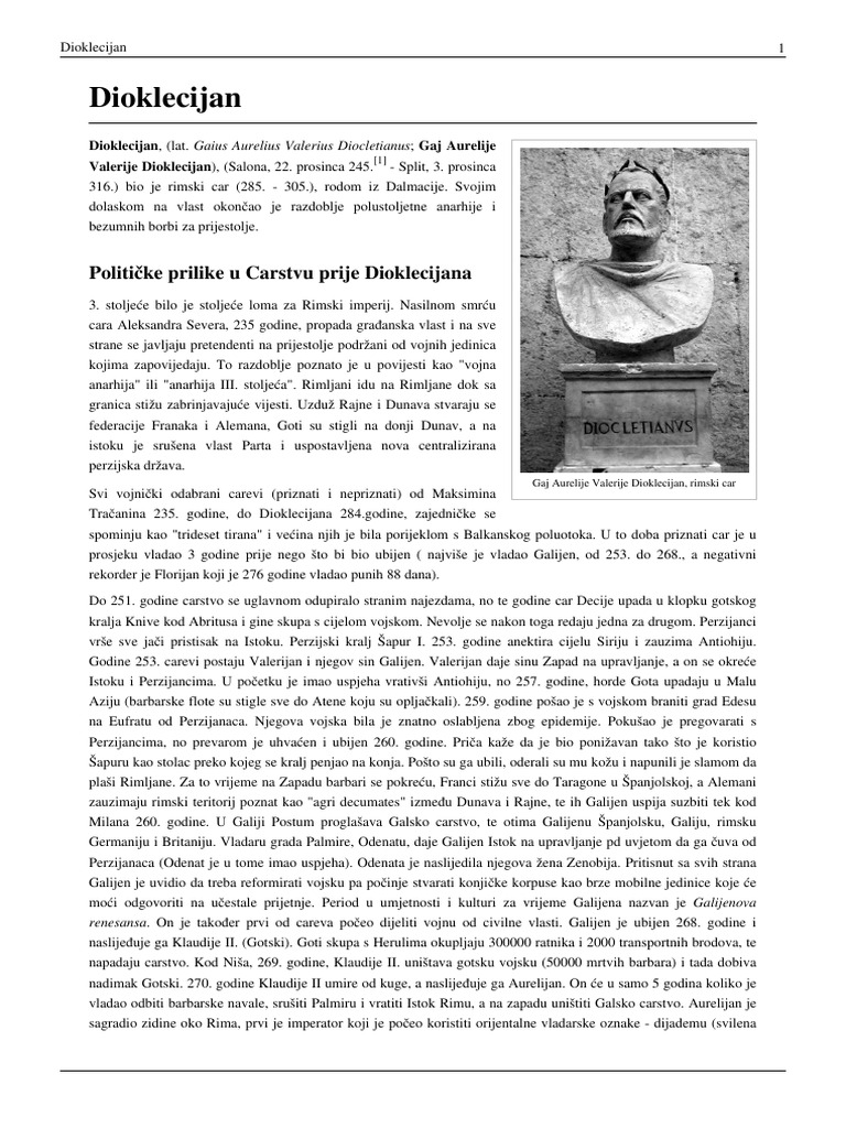 Dioklecijan | PDF