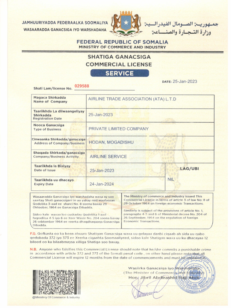 Ata Commercial License | PDF