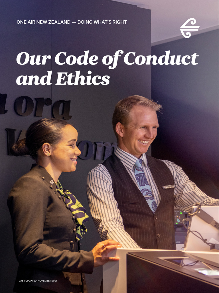 Airnz Code of Conduct 2022 | PDF | Safety | Conflict Of Interest