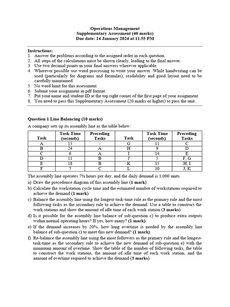 MGX3771 - Supplementary Assessment (S2-2023) | PDF