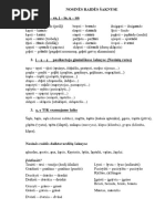 Nosiniu Raidziu Rasymas Zodziu Saknyje - Taisykles - Pask. | PDF