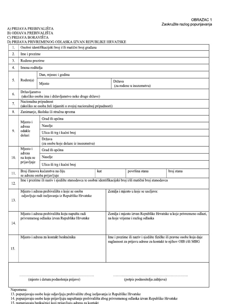 Treba Za Putovnice | PDF