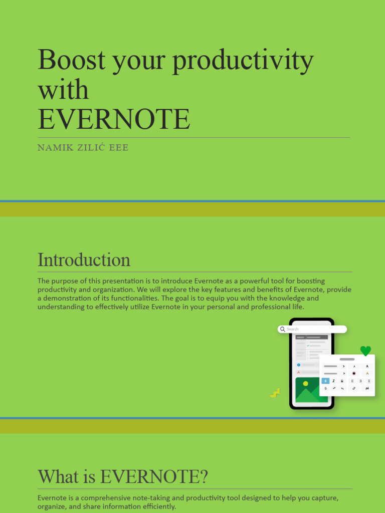 Evernote Productivity Guide | PDF | Evernote | World Wide Web
