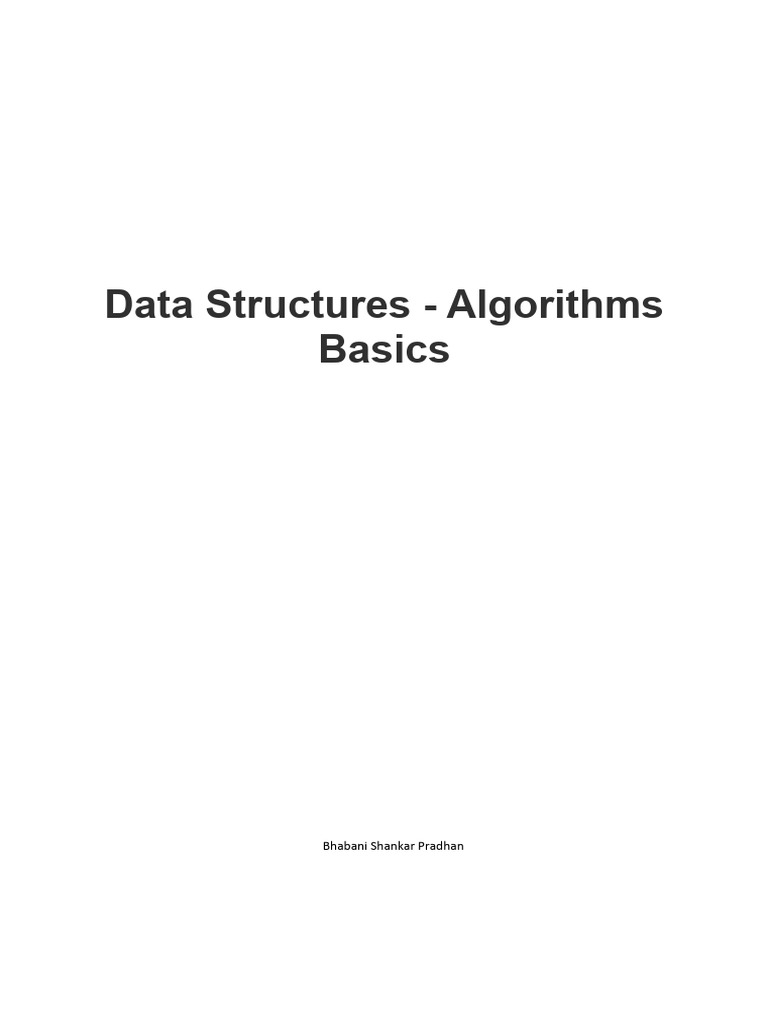 Data Structures - Algorithms Basics | PDF | Algorithms | Time Complexity Data Structures - Algorithms Basics | PDF | Algorithms | Time Complexity