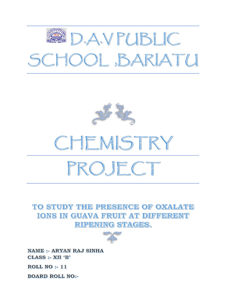 Chemistry Project File SINHA (Edited) | PDF | Titration | Chemistry