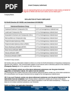 Material Declaration Form_ | PDF | Chemical Compounds | Materials