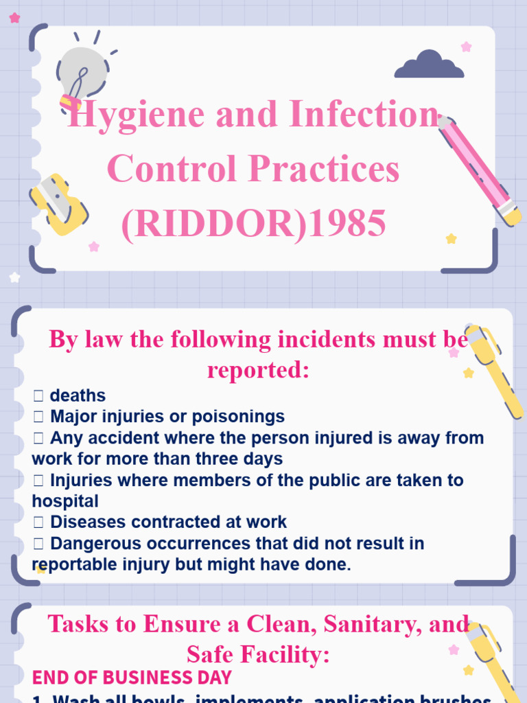 Hygiene & Infection Control Guidelines | PDF