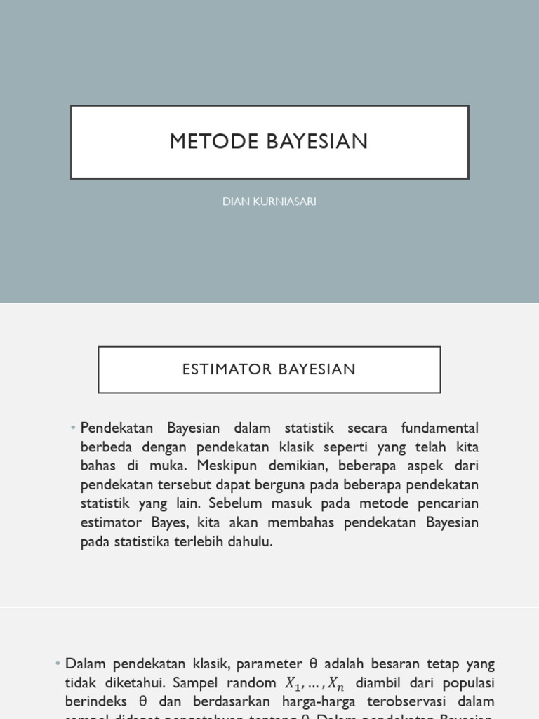 Metode Bayesian | PDF