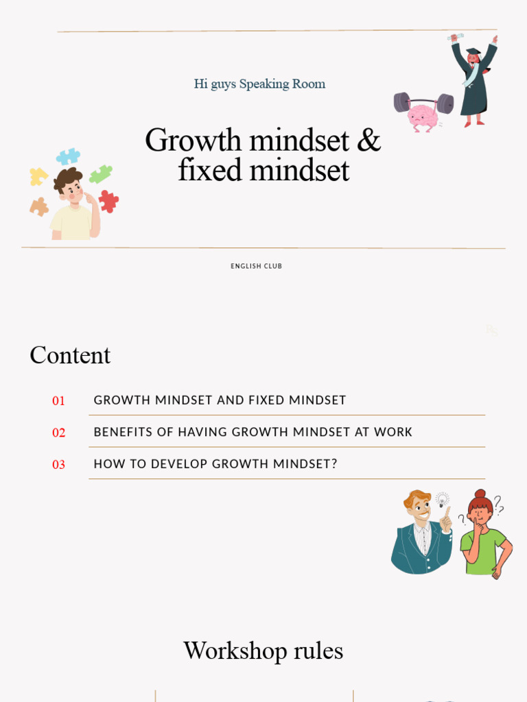 Hi guys - Growth mindset and Fixed mindset | PDF | Mindset | Intelligence