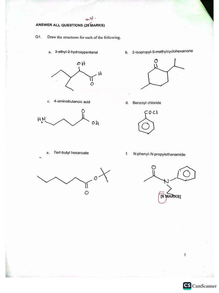 Answer Scheme Quiz SKO3033 | PDF