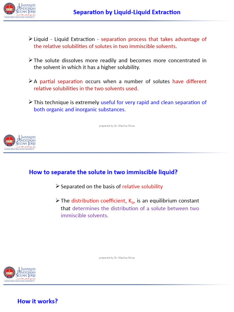 Chapter 3 - Liquid-Liquid Extraction | PDF | Solubility | Solvent
