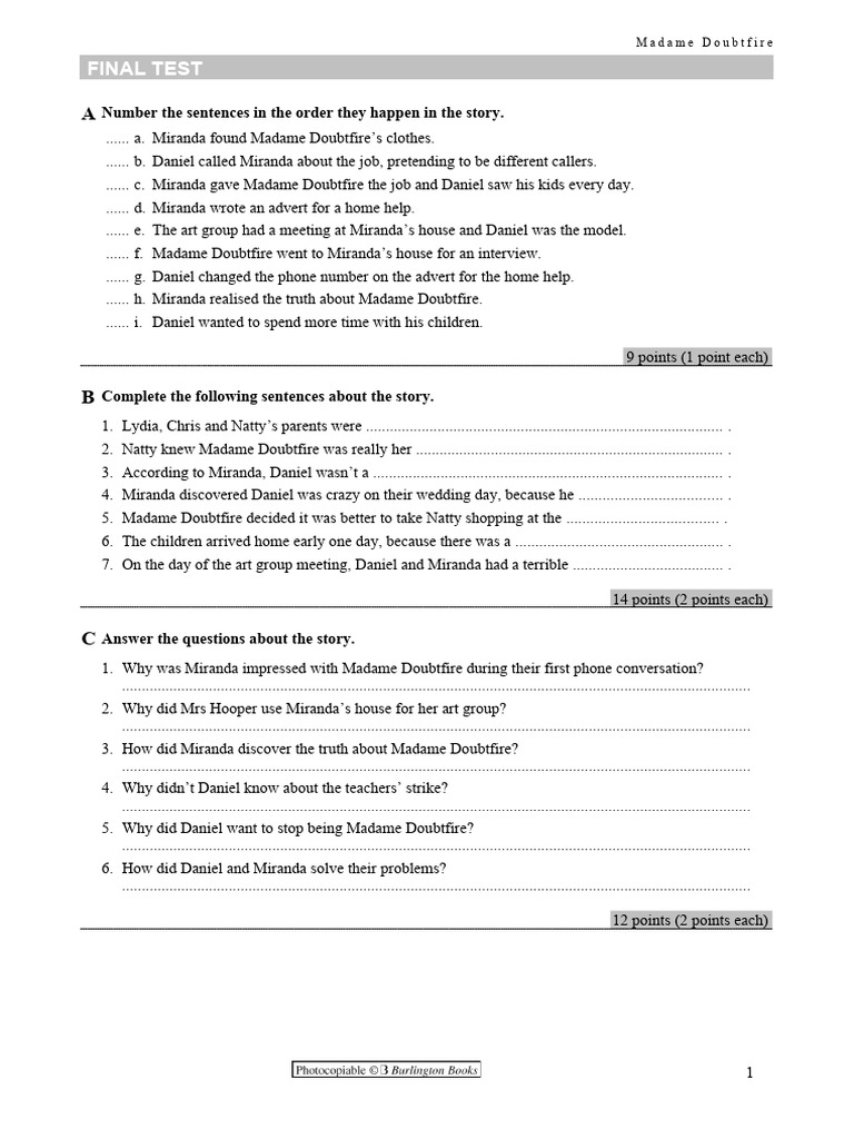 Madame Doubtfire | PDF