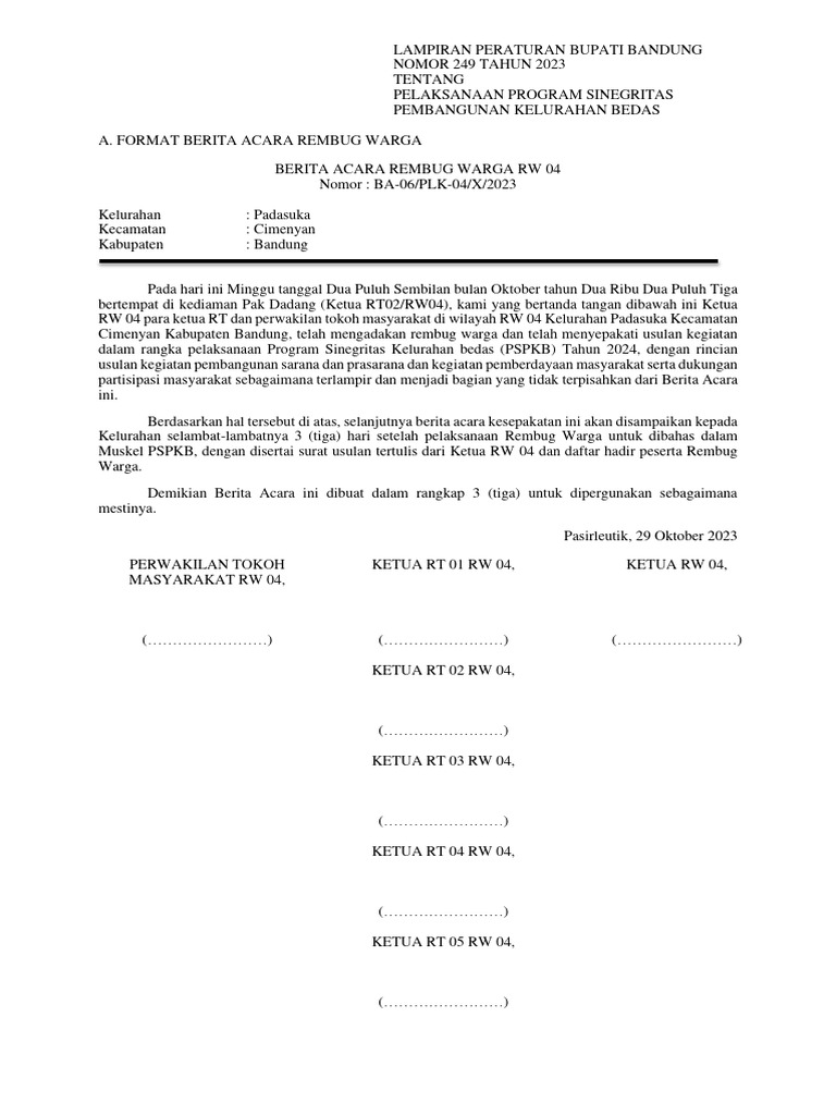 Format Pengajuan | PDF