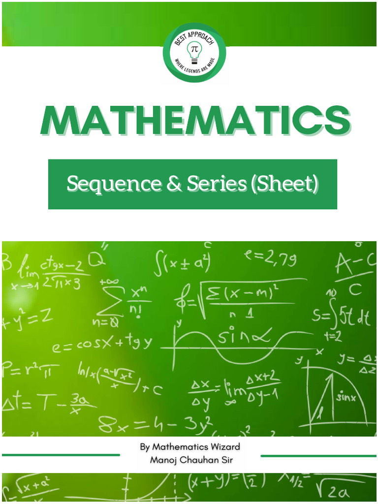 JEE Sequence & Series Study Guide | PDF | Mathematical Concepts | Arithmetic