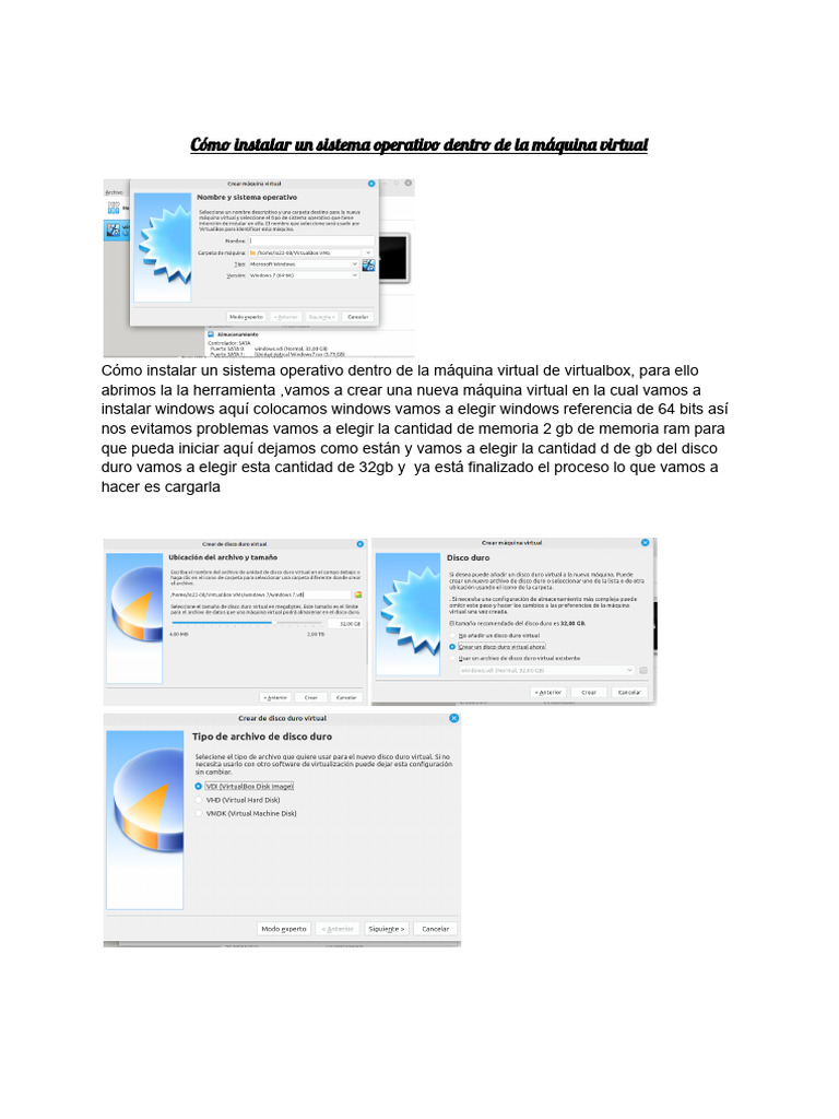 Instalar Windows 7 en VirtualBox | PDF