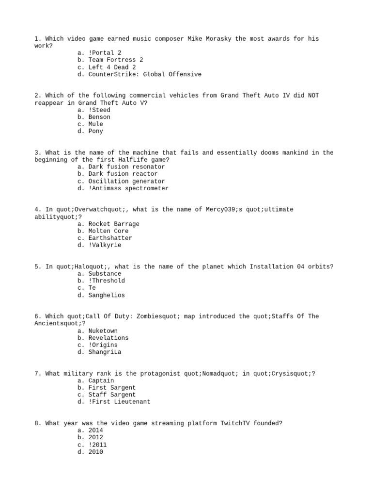 Quiz Answer Key 3 | PDF | Characters In Romeo And Juliet