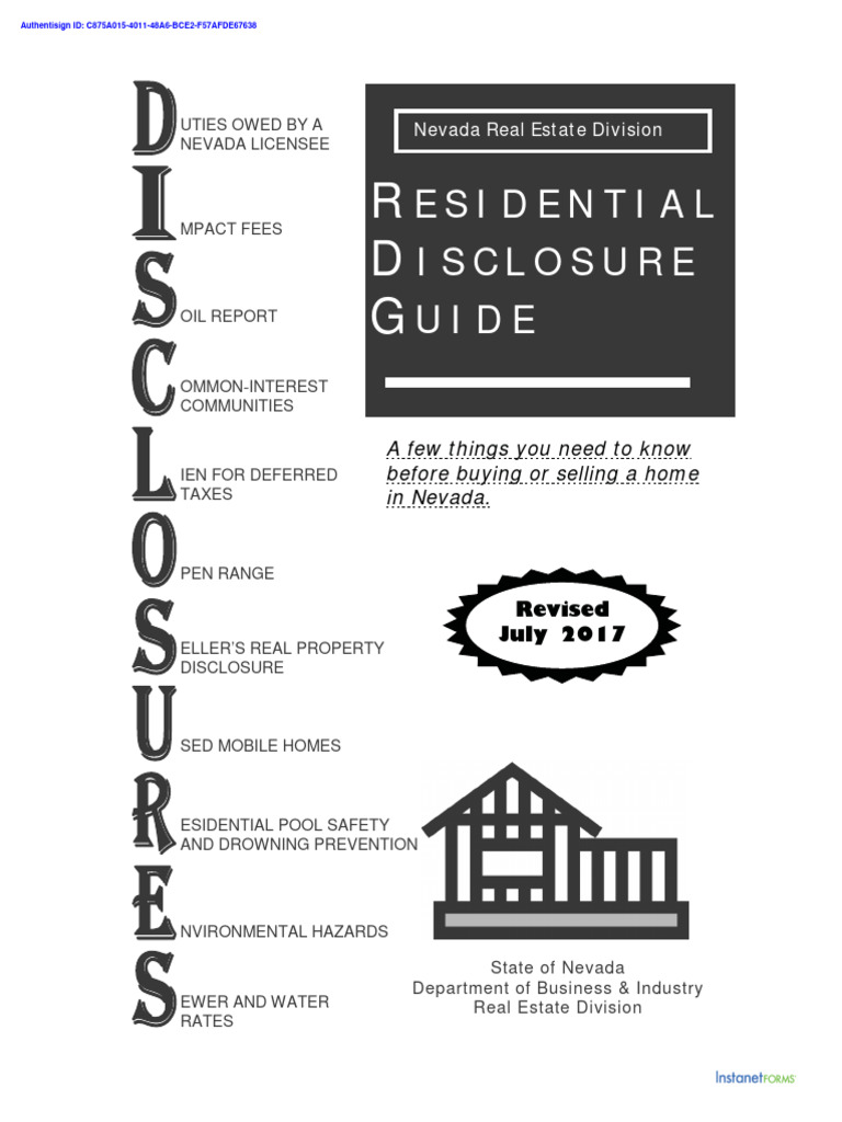Nevada Home Buying & Selling Guide | PDF | Law And Economics | Real ...