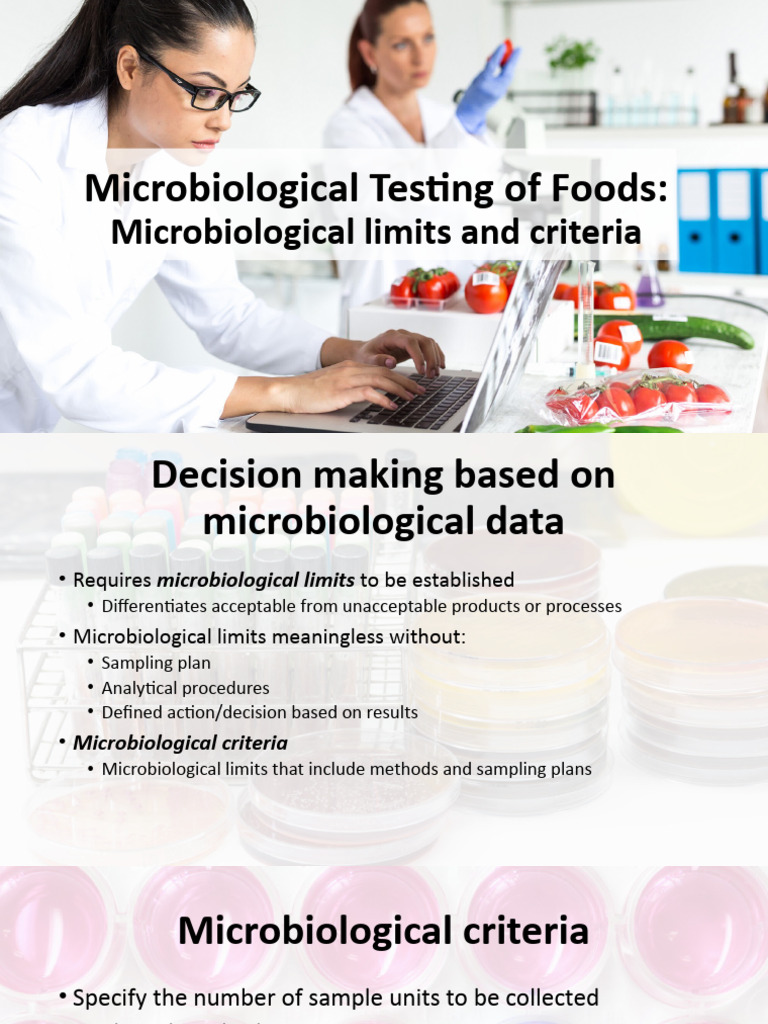 3 Microbial Limits and Critiera. Microbiological Standards Presentation ...