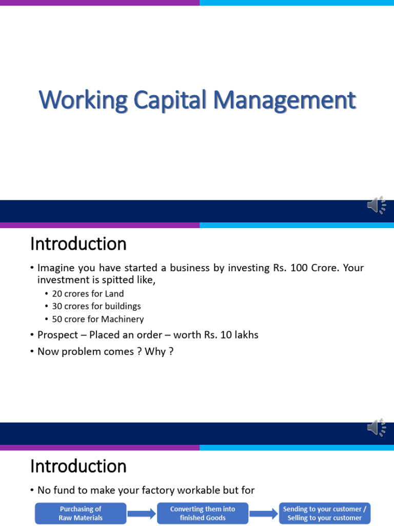 Working Capital Management Essentials | PDF