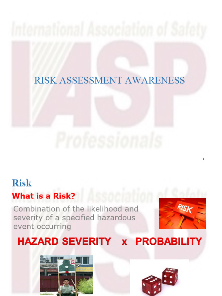 IASP - PPT - Risk Assessment Awareness and JSA | PDF