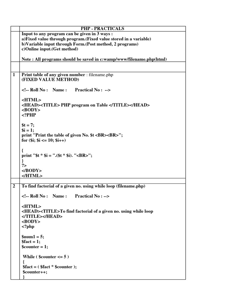 PHP 1 - 13 | PDF | Php | Computer Engineering