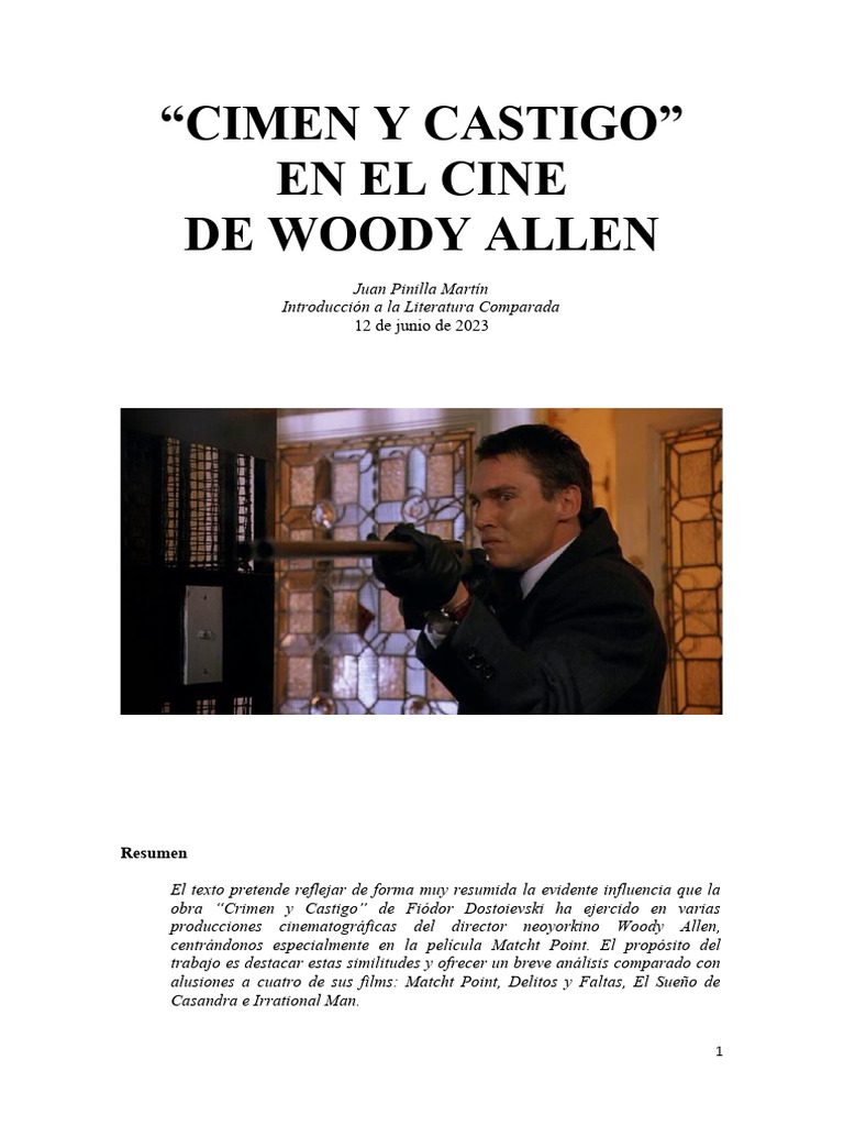 Influencia de Dostoievski en Woody Allen | PDF | Novela negra, policíaca y suspenso