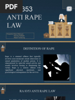 Republic Act 8505 and 8353 Anti-Rape Law | PDF | Rape | Prosecutor