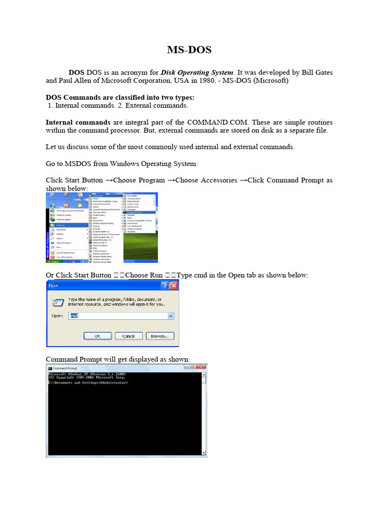 MS Dos | PDF
