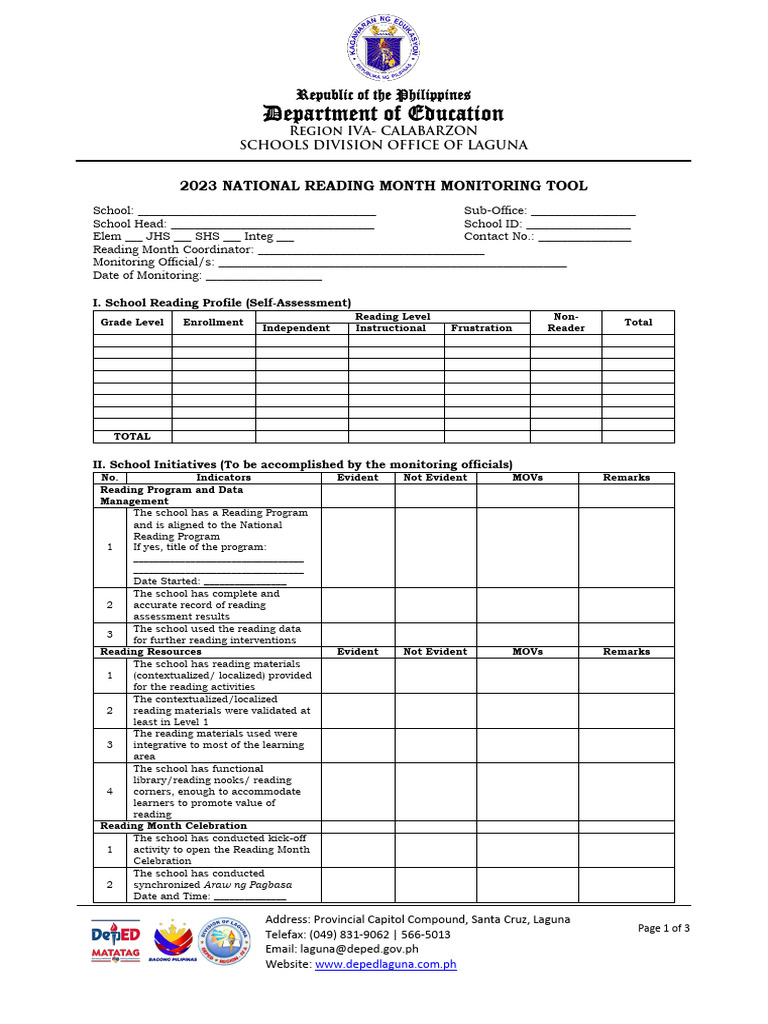 Reading-Month-Monitoring-Tool | PDF