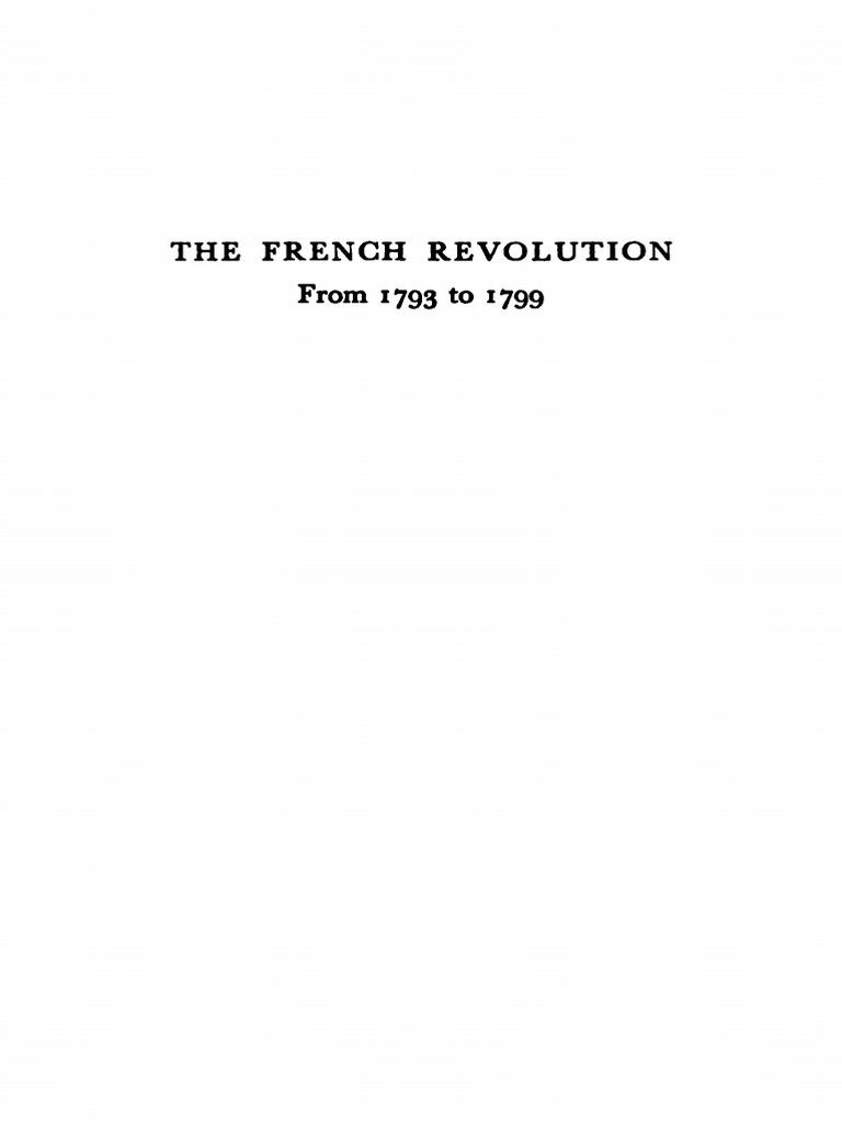 The French Revolution Volume II, From 1793 To 1799 by Georges Lefebvre ...