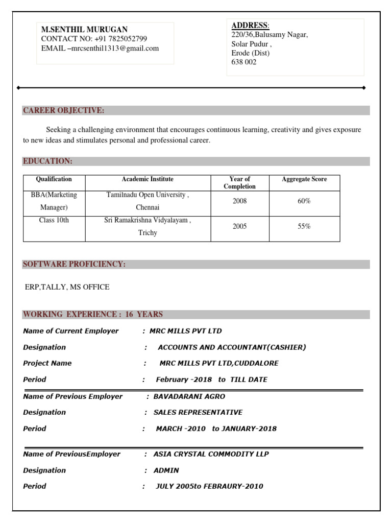 Senthil Resume | PDF