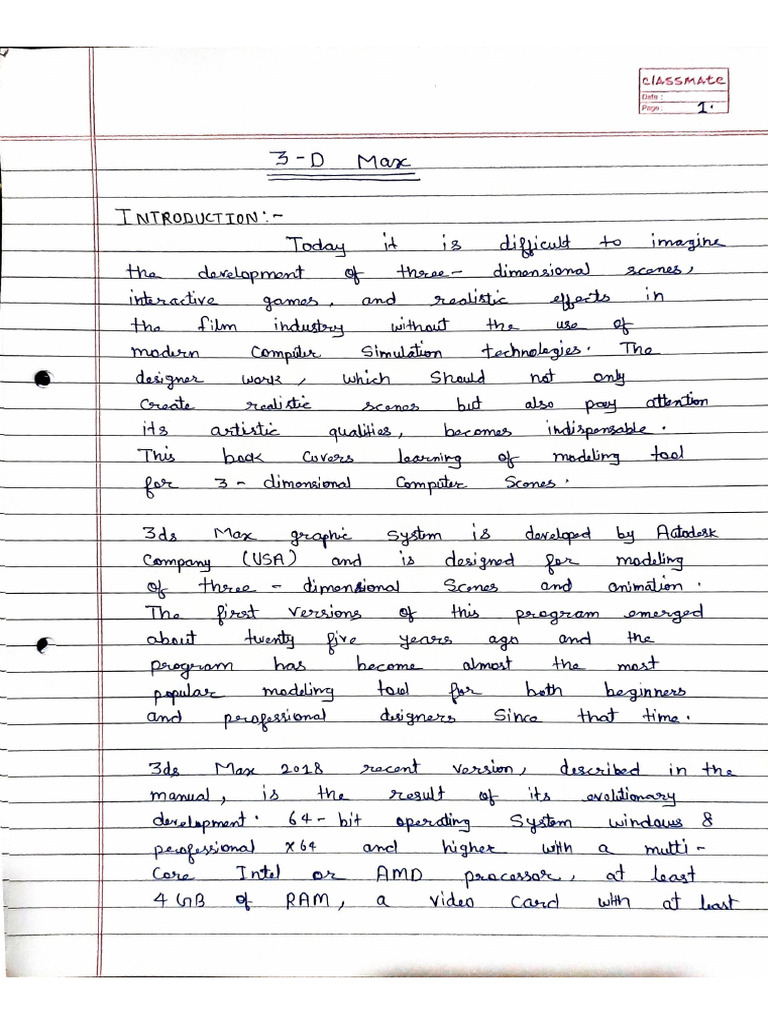 3D Mocx Termwork | PDF