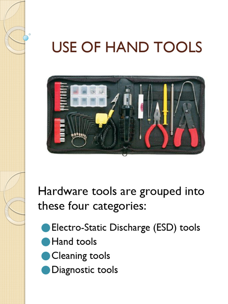 Use of Hand Tools | PDF | Electrostatic Discharge | Tools